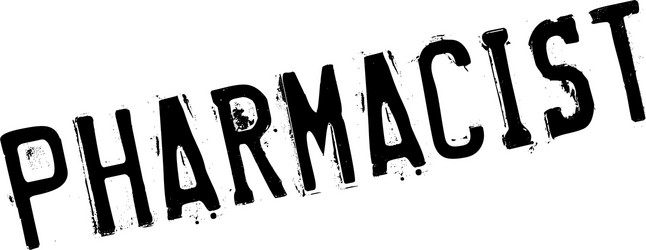 Pharmacist rubber stamp Royalty Free Vector Image