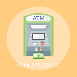 Atm machine infographic Royalty Free Vector Image