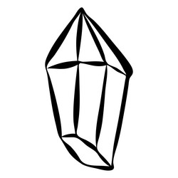 Crystal cut out Royalty Free Vector Image - VectorStock