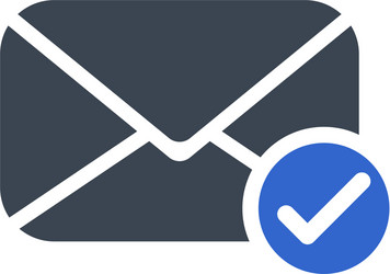 Confirm email icon Royalty Free Vector Image - VectorStock