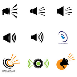 Speaker logo Royalty Free Vector Image - VectorStock