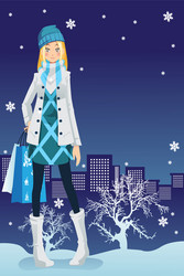 Winter Girl Vector Images (over 39,000)