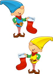 Elf Stocking Vector Images (over 1,000)