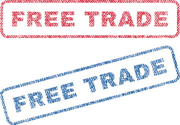 Free trade rubber stamp Royalty Free Vector Image