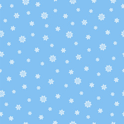Falling snow circle frame seamless pattern Vector Image