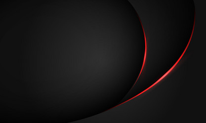 Abstract red line light curve black shadow on Vector Image