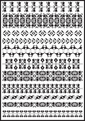 Old border designs set Royalty Free Vector Image