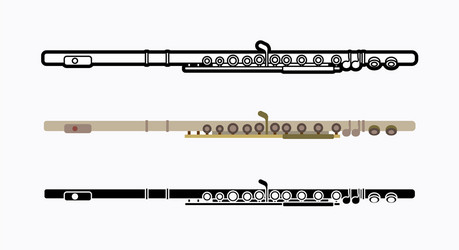 Ice flute isolated on white background Royalty Free Vector