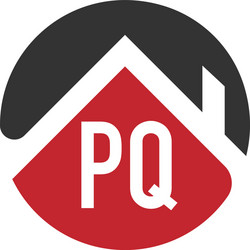 Initial letter pq home creative logo design Vector Image