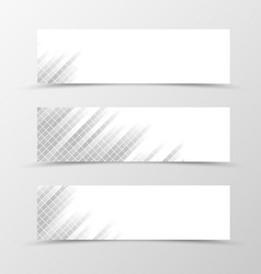 Set of banner grid design Royalty Free Vector Image