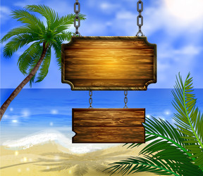 To beach sign Royalty Free Vector Image - VectorStock