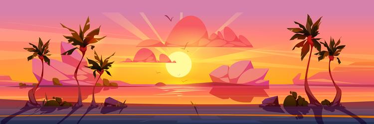 Sunset Cartoon Vector Images (over 31,000)