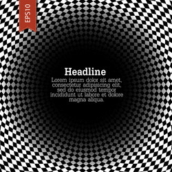 3d fading checkered planes with perspective fade Vector Image