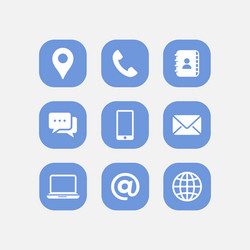 Media and communication icon set mobile tel Vector Image