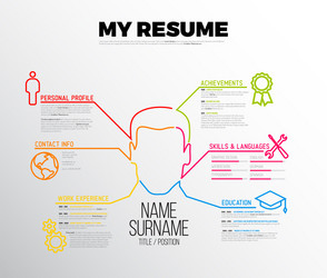 Original Resume Template Vector Images (50)