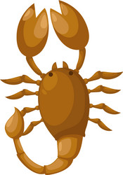 Scorpion cartoon character Royalty Free Vector Image