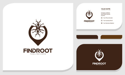 Tree root logo Royalty Free Vector Image - VectorStock