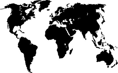 World Map Silhouette Vector Images (over 82,000)