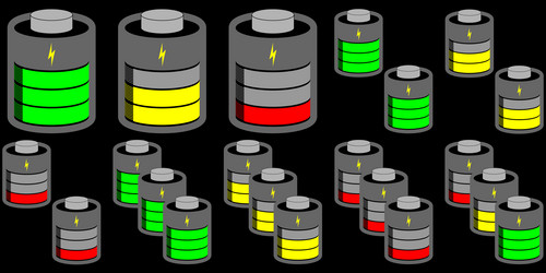 Full Red Battery Bar Vector Images (over 240)