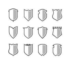 Flat clip art design elements set set Royalty Free Vector