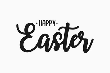 Easter handwritten lettering Royalty Free Vector Image