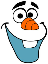 Olaf frozen disney snowman funny snowman Vector Image