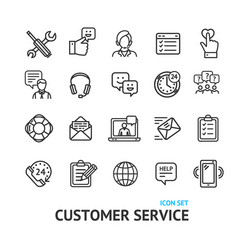 Set line icons business Royalty Free Vector Image