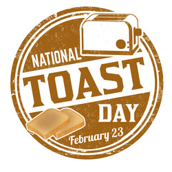 National toast day holiday Royalty Free Vector Image