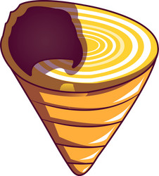 Nature shell icon cartoon style Royalty Free Vector Image