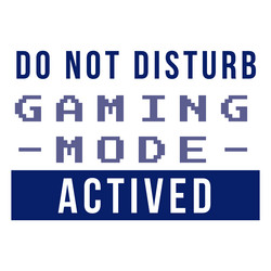 Game mode on badge high quality Royalty Free Vector Image