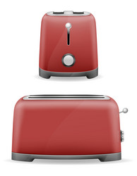 Vintage old retro toaster Royalty Free Vector Image