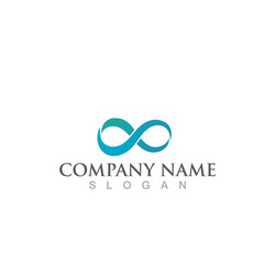 Infinity drop logo simple icon element Royalty Free Vector