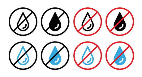 Oil free icon set palm non greasy fat control Vector Image