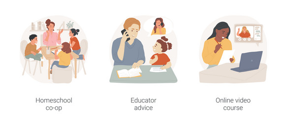 Parents support isolated cartoon Royalty Free Vector Image