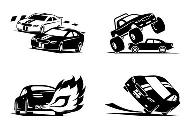 Isolated monochrome of car engine Royalty Free Vector Image