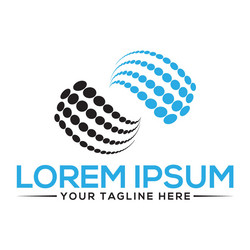 Unique tech logo design Royalty Free Vector Image