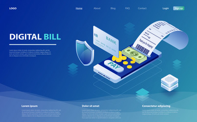 Ice cream bill accounting and outsource work Vector Image