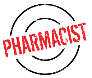 Pharmacist rubber stamp Royalty Free Vector Image