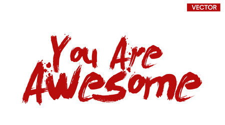 You are awesome sign Royalty Free Vector Image