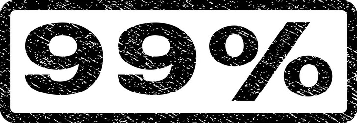 99 percent watermark stamp Royalty Free Vector Image