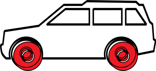 Simple car design Royalty Free Vector Image - VectorStock