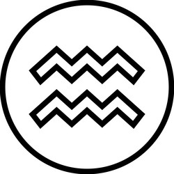 Aquarius Zodiac Outline Vector Images (over 1,100)