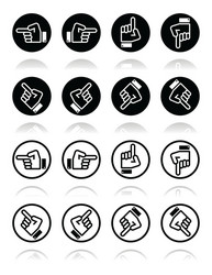 Black Finger Pointing Down Vector Images (over 480)