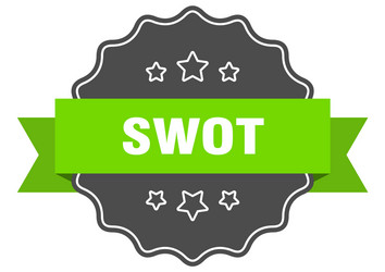 Swot sticker swot label Royalty Free Vector Image