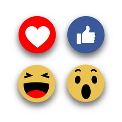 Facebook Reactions Vector Images (over 200)