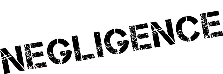 Negligence rubber stamp Royalty Free Vector Image