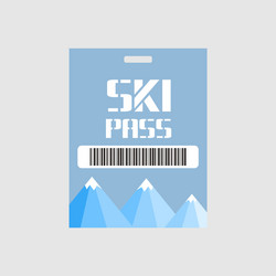 Ski Pass Template Vector Images (33)