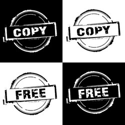 Controlled Copy Stamp Vector Images (over 190)