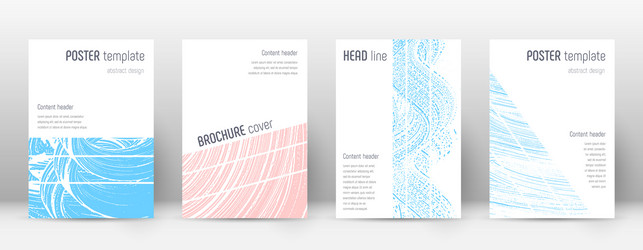 Cover page design template geometric brochure lay Vector Image