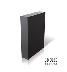 Realistic white opened blank 3d box Royalty Free Vector